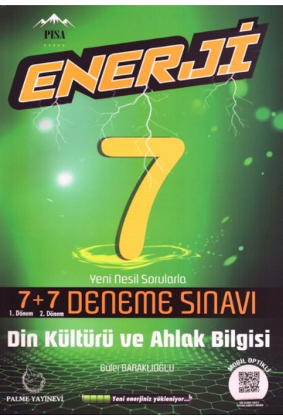 Palme 7. Sınıf Enerji Din Kültürü ve Ahlak Bilgisi 7+7 Deneme palme