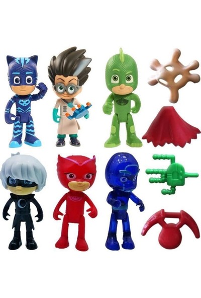 Pjmasks 10'lu Pijamaskeliler Figür Seti Pjmasks 10'lu Pijamaskeliler Figür Seti