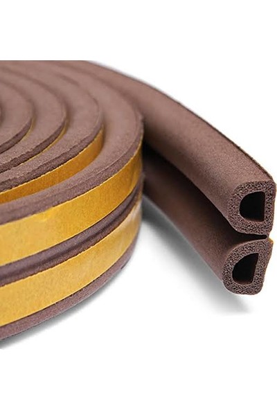 Açık Dükkan Kapı Pencere Kauçuk Izolasyon Bandı / Fitili Kahverengi 2x1=2 m