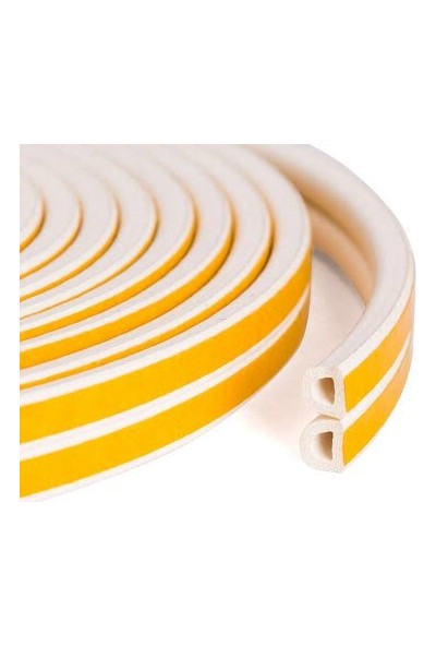 Açık Dükkan Kapı Pencere Kauçuk Izolasyon Bandı / Fitili Beyaz 2x2=4 m Açık Dükkan Kapı Pencere Kauçuk Izolasyon Bandı / Fitili Beyaz 2x2=4 m
