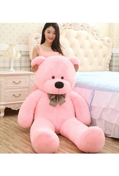 Ay Çocuk 130 cm Papyonlu Büyük Pembe Ayıcık Ay Çocuk 130 cm Papyonlu Büyük Pembe Ayıcık