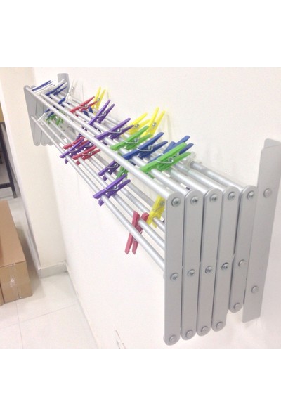 Compact Çamaşır Kurutma Askısı 100 cm 9 Askılı 9 Metre Askı Alanı