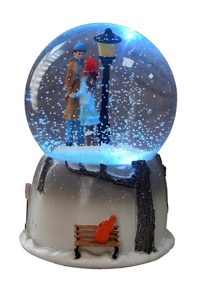 ŞifaiNur Kış Masalı Sokak Lambası Sevgiliye Özel Gece Lambası Işıklı ve Müzikli Orta Boy Kar Küresi ŞifaiNur Kış Masalı Sokak Lambası Sevgiliye Özel Gece Lambası Işıklı ve Müzikli Orta Boy Kar Küresi