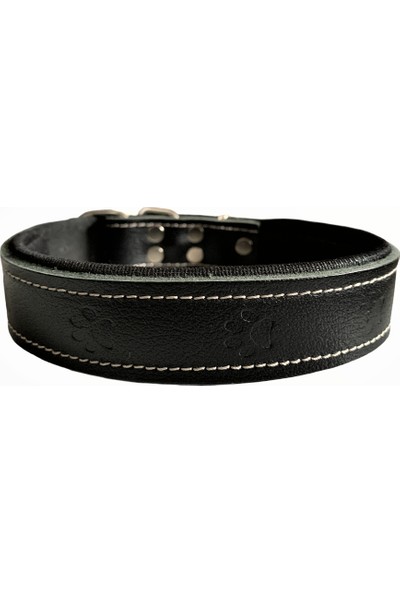 Pacopet Ayarlanabilir Pati Desenli Iç Kısmı Petli Deri Köpek Boyun Tasması - Siyah 3X60 cm Pacopet Ayarlanabilir Pati Desenli Iç Kısmı Petli Deri Köpek Boyun Tasması - Siyah 3X60 cm