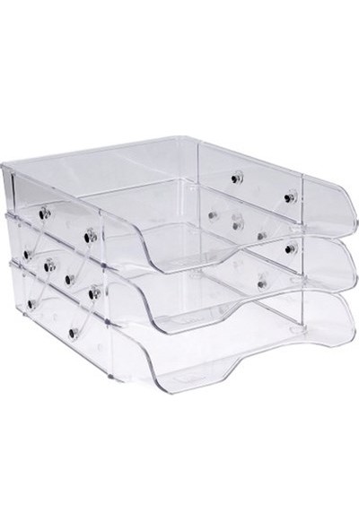 Ark Hareketli Evrak Rafı 3'lü