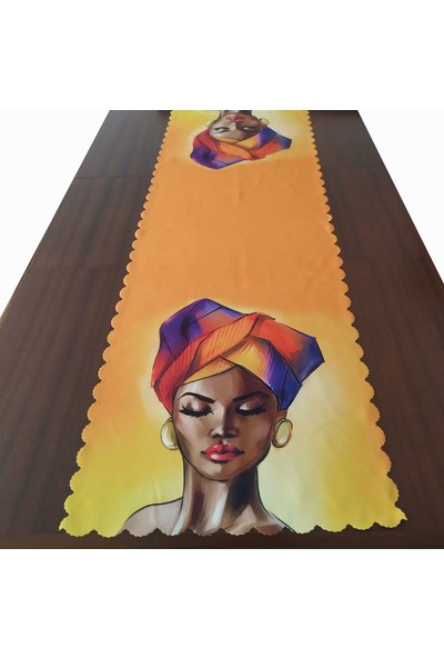 Kırlentdünyası Kırlent Dünyası Afrikalı Kızlar Temalı Dekoratif Runner Kırlentdünyası Kırlent Dünyası Afrikalı Kızlar Temalı Dekoratif Runner