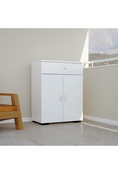 BMdekor Çok Amaçlı Dolap Emir Beyaz BMdekor Çok Amaçlı Dolap Emir Beyaz