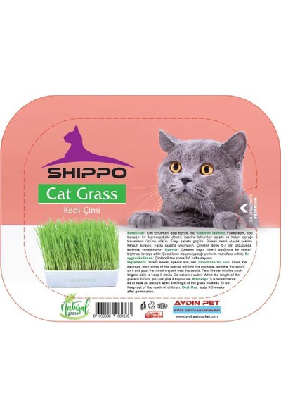 Shippo Kedi Çimi Shippo Fileli