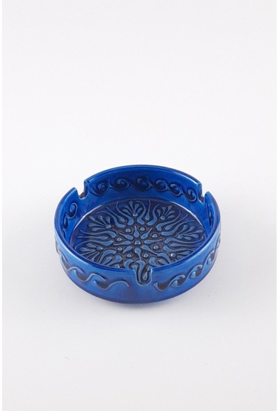Özilter Çini Seramik Turkuaz 11 cm Mavi Küllük