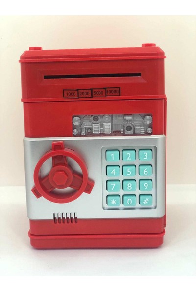 Maksipazar Şifreli Kasa Şeklinde Otomatik Para Alan Kumbara Atm Çocuk Kumbarası