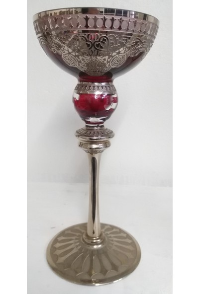 İpek Ticaret Glasland Kapaniçe Platin El Dekoru Mumluk