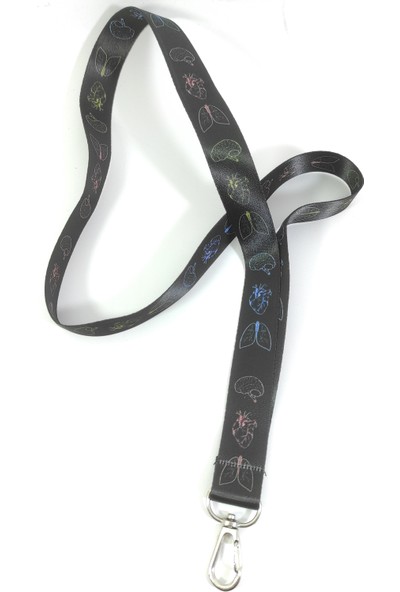 Çatı Medikal Renkli Organlar Desenli Yaka Kartı - Boyun Askı Ipi Çatı Medikal Renkli Organlar Desenli Yaka Kartı - Boyun Askı Ipi