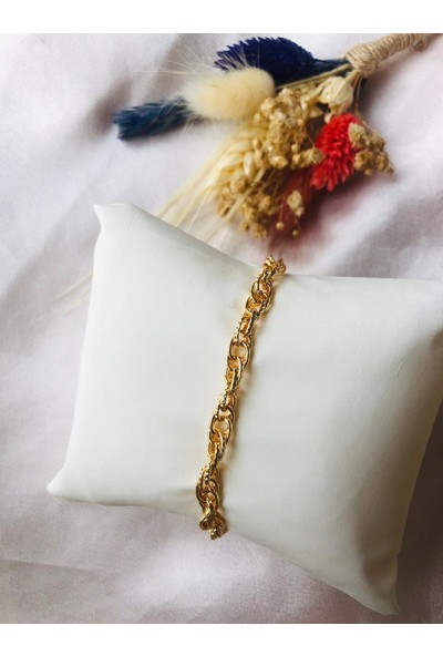 Bioaksesuar Kadın Gold Renk Kararmaz Çelik Bileklik Bioaksesuar Kadın Gold Renk Kararmaz Çelik Bileklik