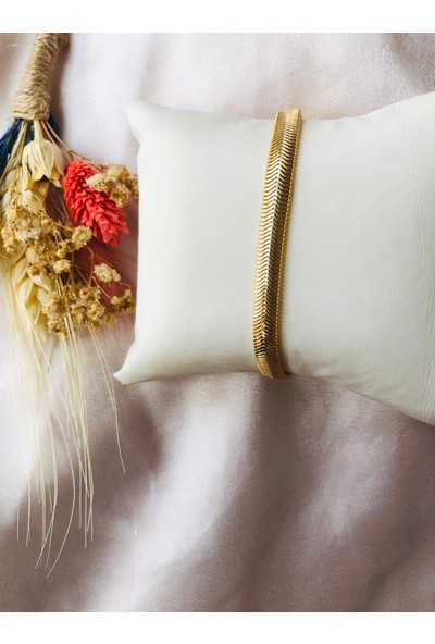 Bioaksesuar Kadın Gold Renk Kararmaz Çelik Bileklik Bioaksesuar Kadın Gold Renk Kararmaz Çelik Bileklik