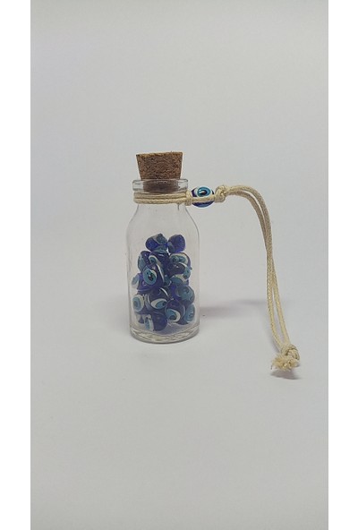 Beyoğlu Hediyelik Nazar Boncuklu Mantar Cam Şişe Oto Dikiz Aynası Süsü Beyoğlu Hediyelik Nazar Boncuklu Mantar Cam Şişe Oto Dikiz Aynası Süsü