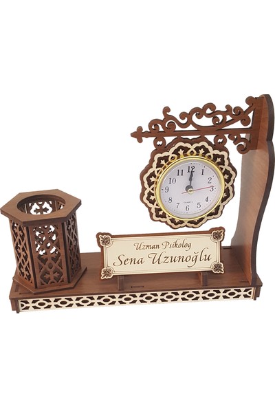 Sanat Hediyelik Kişiye Özel Ahşap Istasyon Saat Masa Üstü Isimlik Seti Sanat Hediyelik Kişiye Özel Ahşap Istasyon Saat Masa Üstü Isimlik Seti