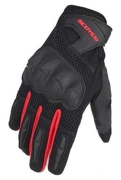 Scoyco MC 58 Yazlık Korumalı Eldiven Kırmızı - Siyah S Beden