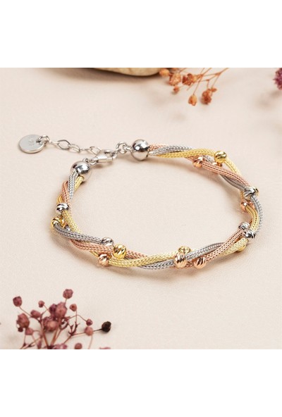 Yantra Silver Üçlü Burma Toplu Gümüş Dorika Kadın Bileklik Yantra Silver Üçlü Burma Toplu Gümüş Dorika Kadın Bileklik
