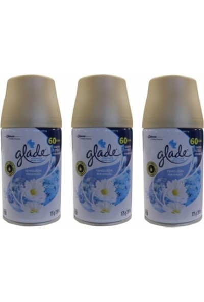 Glade Otomatik Sprey Oda Kokusu Yedek Temizliğin Ferahlığı 3 x 269 ml Glade Otomatik Sprey Oda Kokusu Yedek Temizliğin Ferahlığı 3 x 269 ml