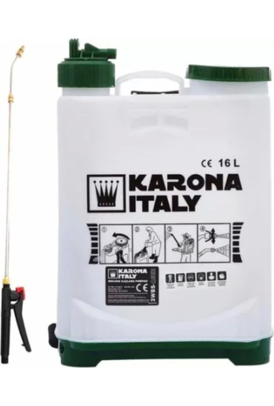 Karona Italy Mekanik Püskürtme Makinesi Sırt Tipi 16 Lt