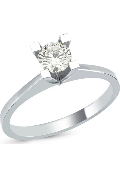 Pırlant 0,51 Karat Pırlanta Tektaş Yüzük