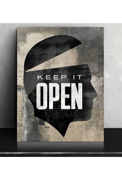 NurStore Açık Tut Yazılı Motivasyon Kanvas Tablo NurStore Açık Tut Yazılı Motivasyon Kanvas Tablo