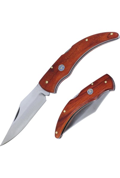 Hayta Kambur Kilitli Yaylı Zebrano Cep Çakısı 20 cm