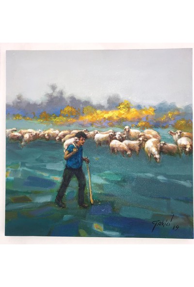 Belisama Talisman Koyunlar ve Çoban - Tablo