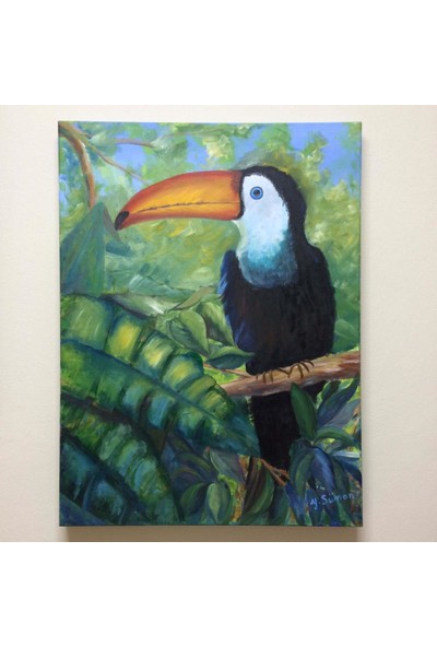 Belisama Talisman Papağan - Tukan Yağlı Boya Çerçevesiz Tablo Belisama Talisman Papağan - Tukan Yağlı Boya Çerçevesiz Tablo