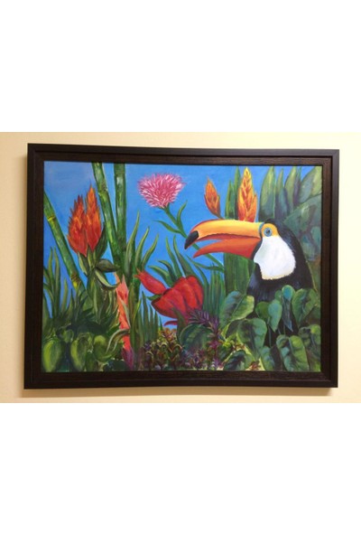 Belisama Talisman Tukan Yağlı Boya Paspartulu Çerçeve Belisama Talisman Tukan Yağlı Boya Paspartulu Çerçeve