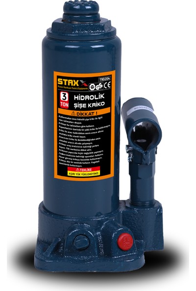 Staxx Power Pro 3 Ton Kapasiteli Araba Krikosu 5 Yıl Garantili Germany Quality 41.3 cm Max