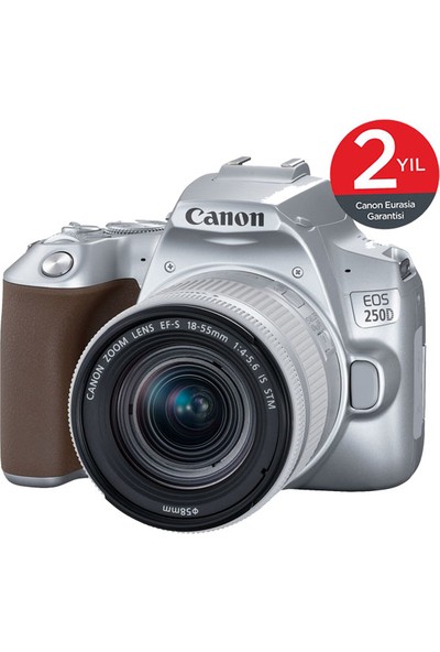 Canon Eos 250D 18-55MM Is Stm (Canon Eurasia Garantili) Gümüş Canon Eos 250D 18-55MM Is Stm (Canon Eurasia Garantili) Gümüş