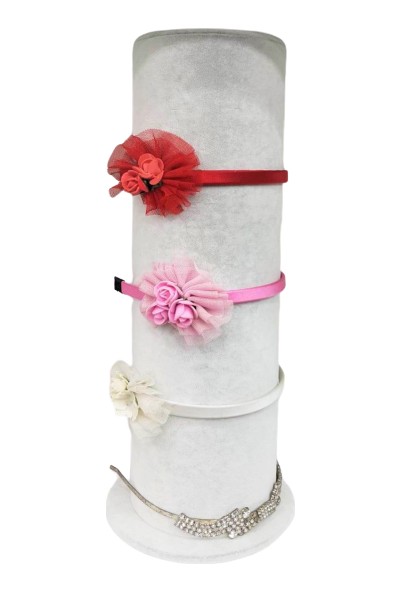 Aydindecor Süet Dikine Gri Taç Toka Standı (Aydındecor) Aydindecor Süet Dikine Gri Taç Toka Standı (Aydındecor)