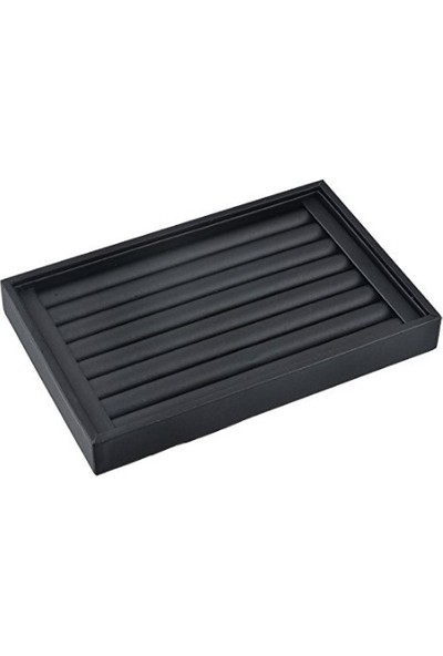 Aydindecor Küçük Deri Sosisli Siyah Yüzük Tabla Standı (Aydındecor Aydindecor Küçük Deri Sosisli Siyah Yüzük Tabla Standı (Aydındecor