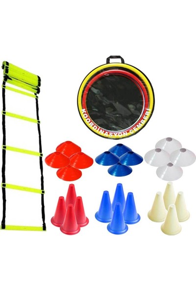 Scucs Antrenman Malzemesi Seti Huni-Çanak-Merdiven-Koardinasyon Çemberi