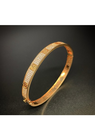 ESK Rose Spor Çivi Swarovski Taşlı Kelepçe 6 mm