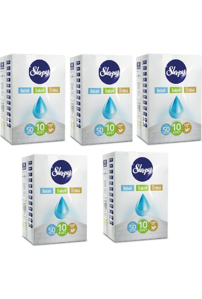 Sleepy Bebek Bakım Örtüsü 50 Adet