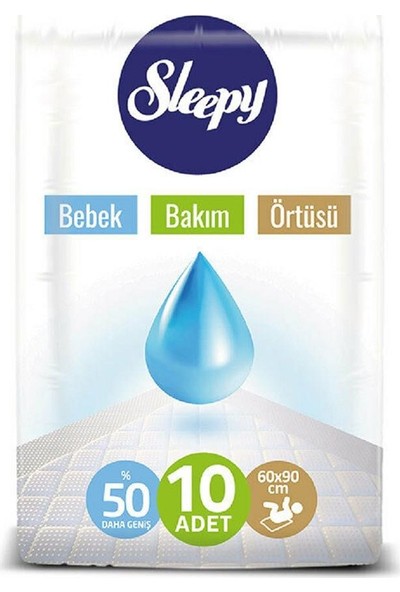 Sleepy Bebek Bakım Örtüsü 10 Adet