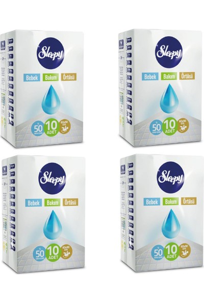 Sleepy Bebek Bakım Örtüsü 40 Adet