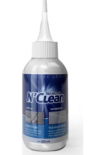 Nclean Tile Master Pratik Kullanıma Hazır Silikonlu Derz Dolgusu Beyaz 225 Gram Nclean Tile Master Pratik Kullanıma Hazır Silikonlu Derz Dolgusu Beyaz 225 Gram