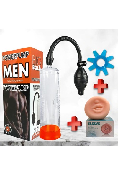 Spicyx Bold Magic Penis Pompası + Penis Ring Halkası+ Oral Başlığı Spicyx Bold Magic Penis Pompası + Penis Ring Halkası+ Oral Başlığı