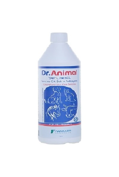 Farmasom Dr. Animal Yara , Cilt ve Göz Bakım Solüsyonu 1 lt Farmasom Dr. Animal Yara , Cilt ve Göz Bakım Solüsyonu 1 lt