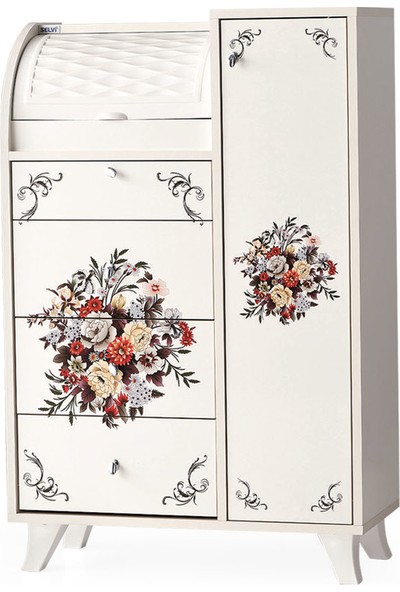 Tuna Çiçek Desenli Çiftli Ekmeklik 2