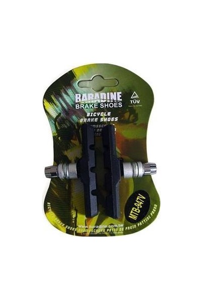 Baradine MTB-947V Kutulu Fren Pabucu Siyah-Kırmızı-Std