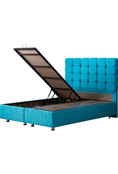 Setay Duke Çift Kişilik Baza Başlık Seti Turkuaz