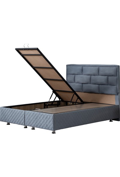 Setay Diego Çift Kişilik Baza Başlık Seti Mavi