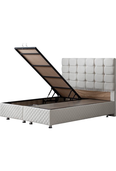 Setay Duke Çift Kişilik Baza Başlık Seti Krem