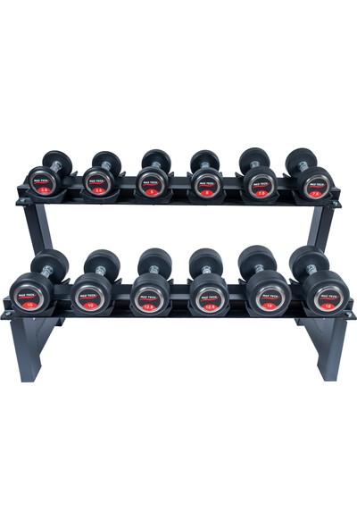 Max Tech 2,5-15 kg Arası Deluxe Dambıl Set ve Stand