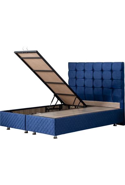 Setay Duke Çift Kişilik Baza Başlık Seti Lacivert