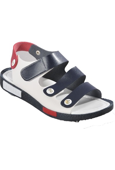Şiringenç 005 Lacivert-Beyaz Çocuk Sandalet